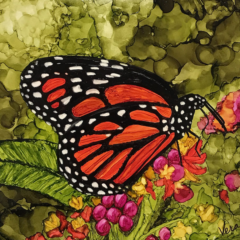 "Elizabeth" the Monarch Butterfly - Vera Worthington Fine Art
